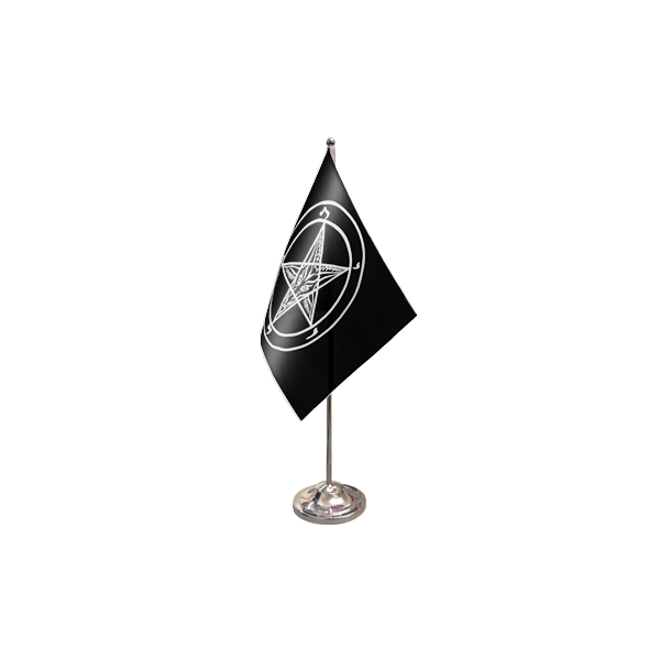 Buy Baphomet Church of Satan Satin Table Flag | Midland Flags