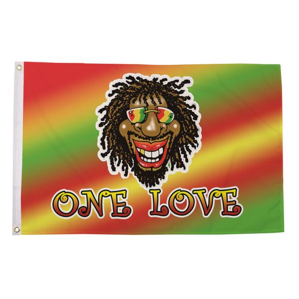 One Love Rasta Man Flag | The Flag Wholesaler