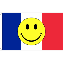 France Smiley Face Flag | The Flag Wholesaler