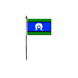 Torres Strait Islands Small Table Flags 12 Pack | The Flag Wholesaler